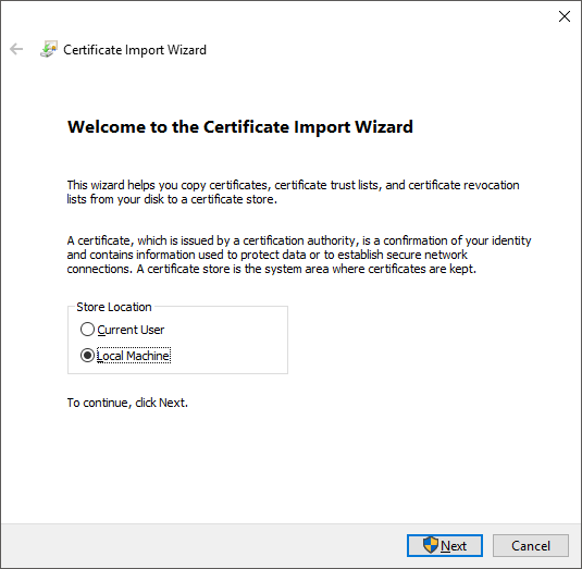 Install Certificates