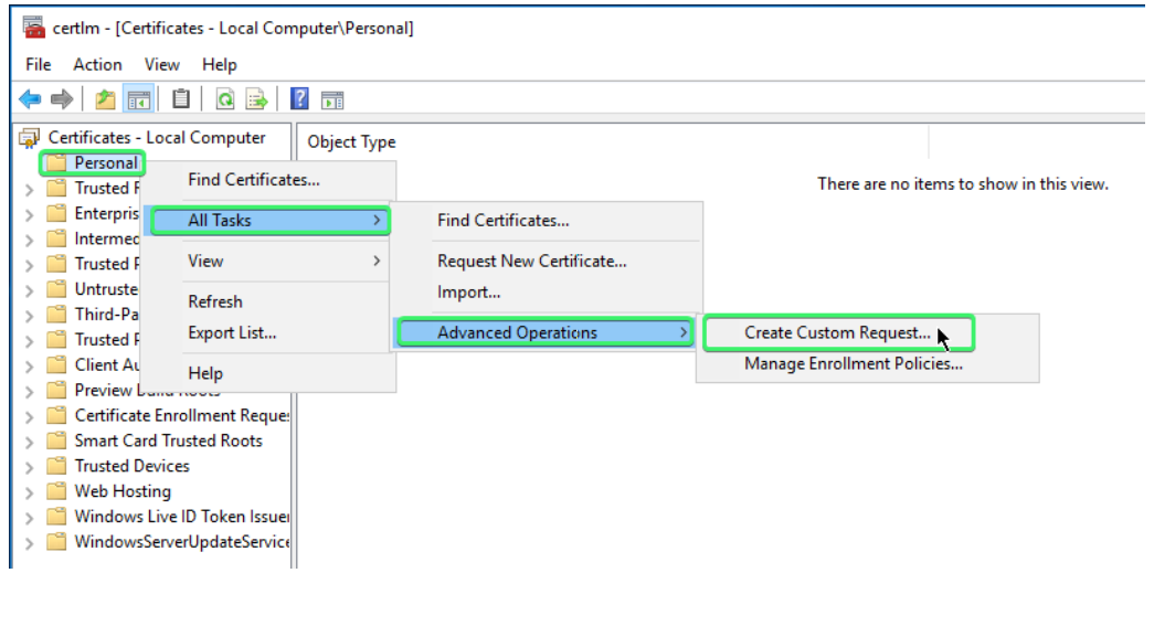 Install Certificates