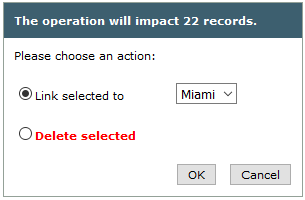 Link and position shortcuts on a map page