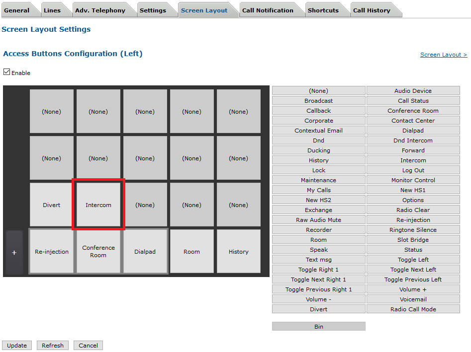 Turret configuration