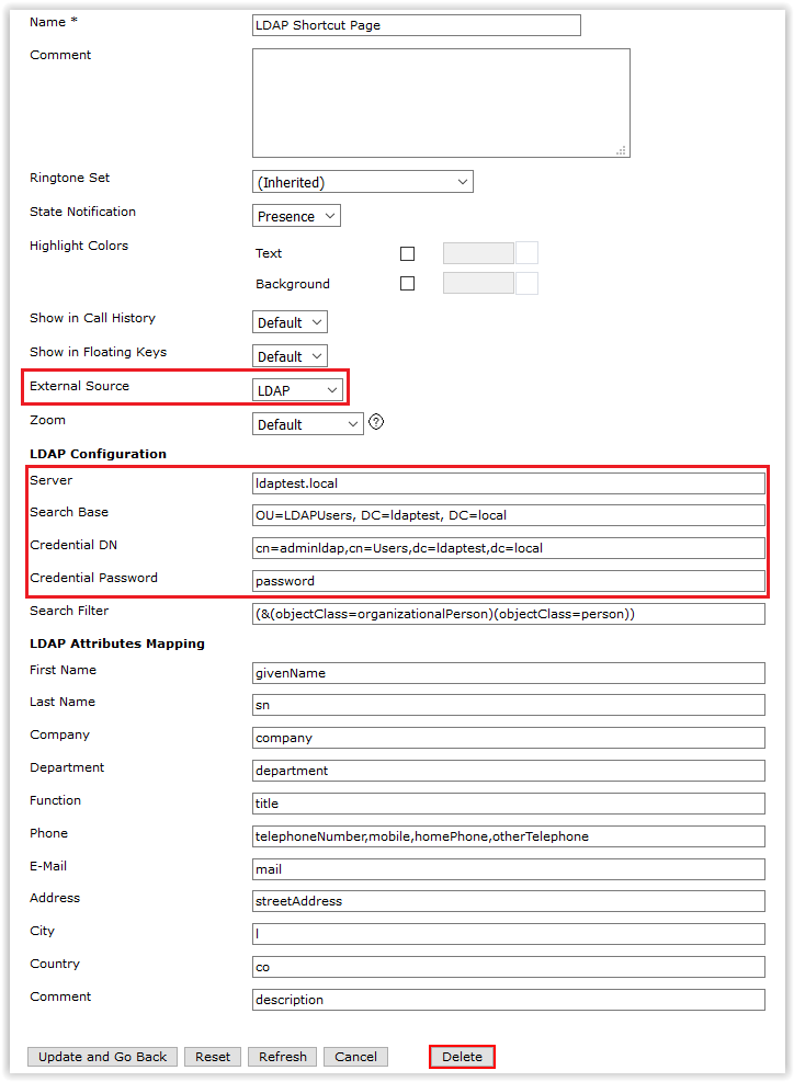 LDAP Shortcut Groups