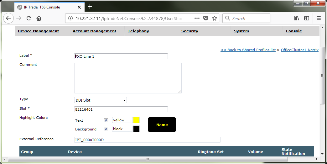 Adding Keypages for a Netrix User