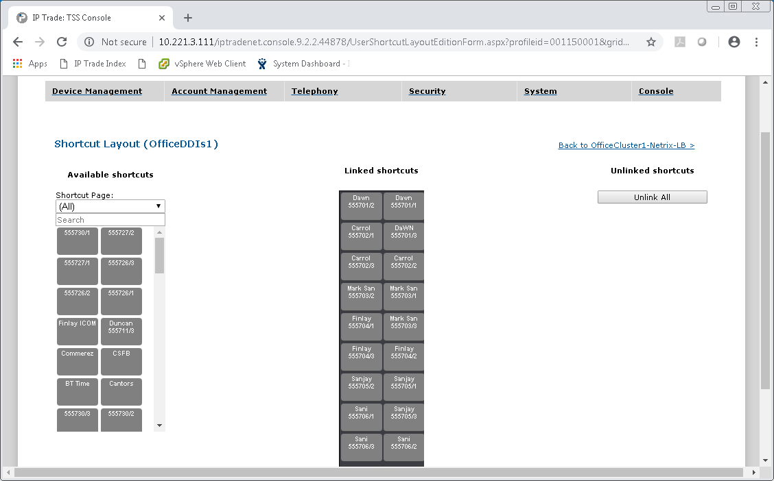 Adding Keypages for a Netrix User