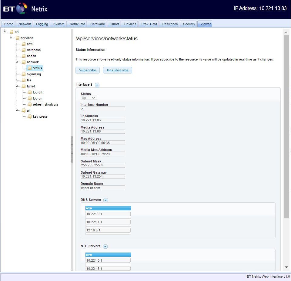 Netrix Web Diagnostics: Viewer