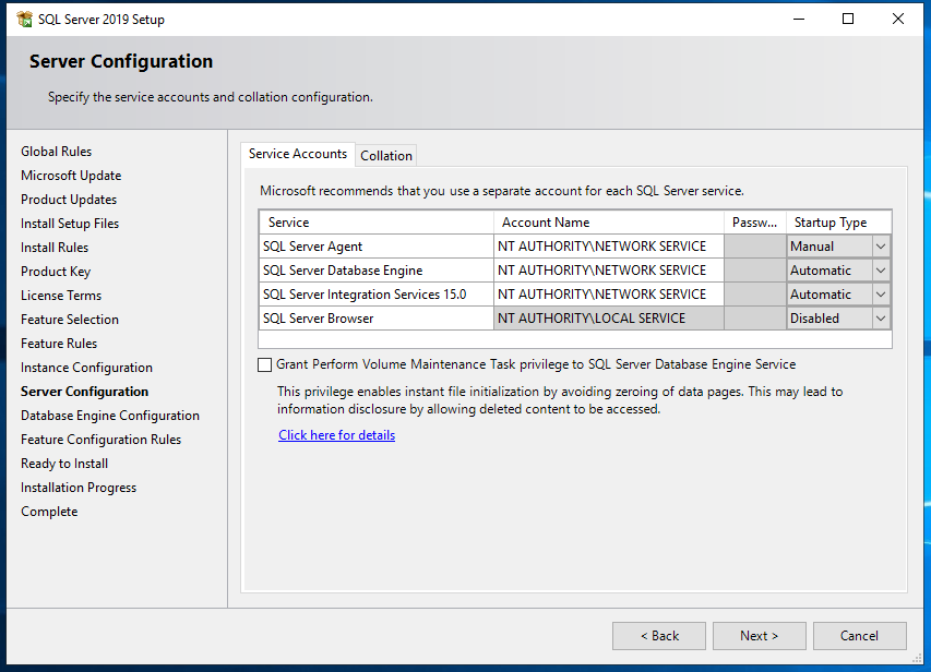 Install MS SQL Server 2019