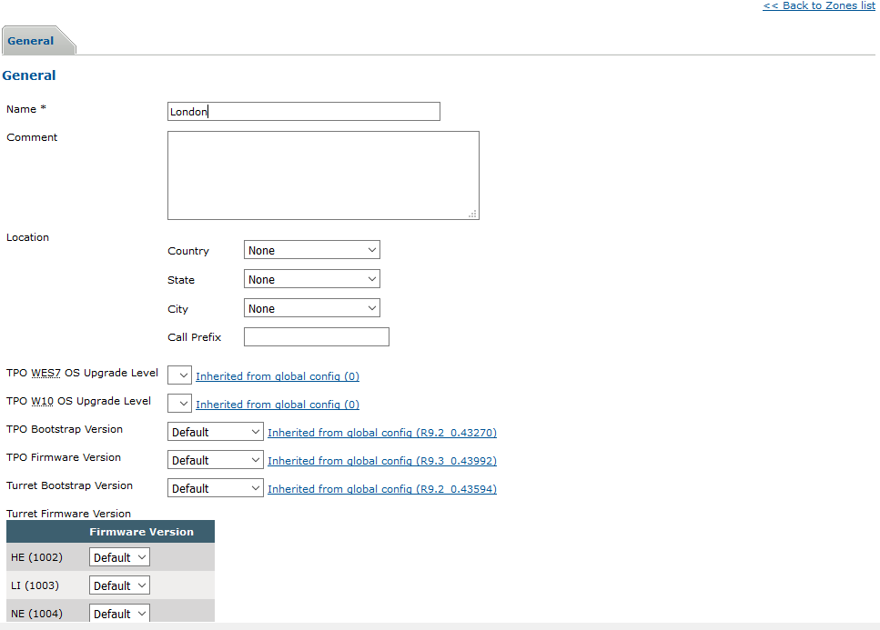 Zone creation and add device